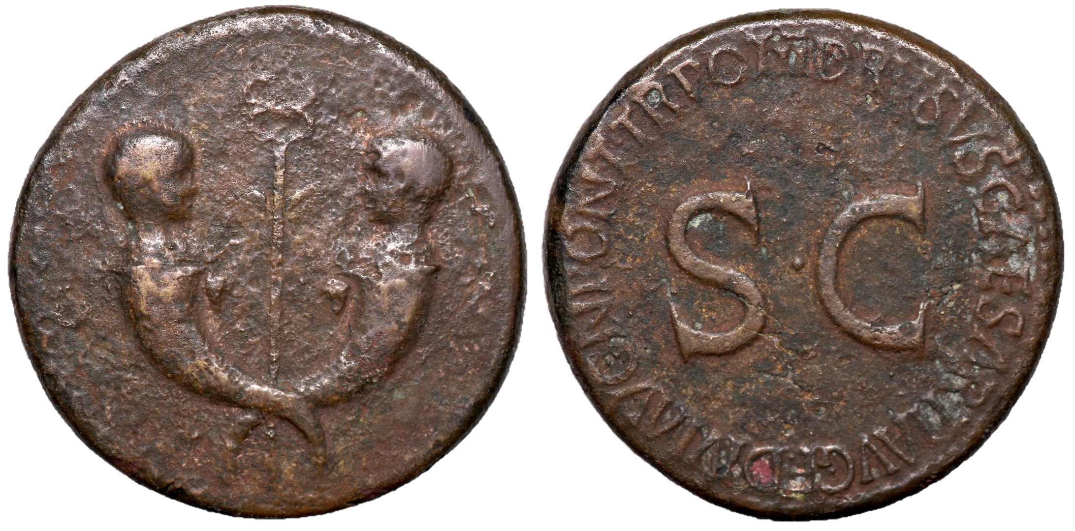 Drusus Julius Caesar, 22 - 23 AD, AE Sestertius | Roman Imperial Coins