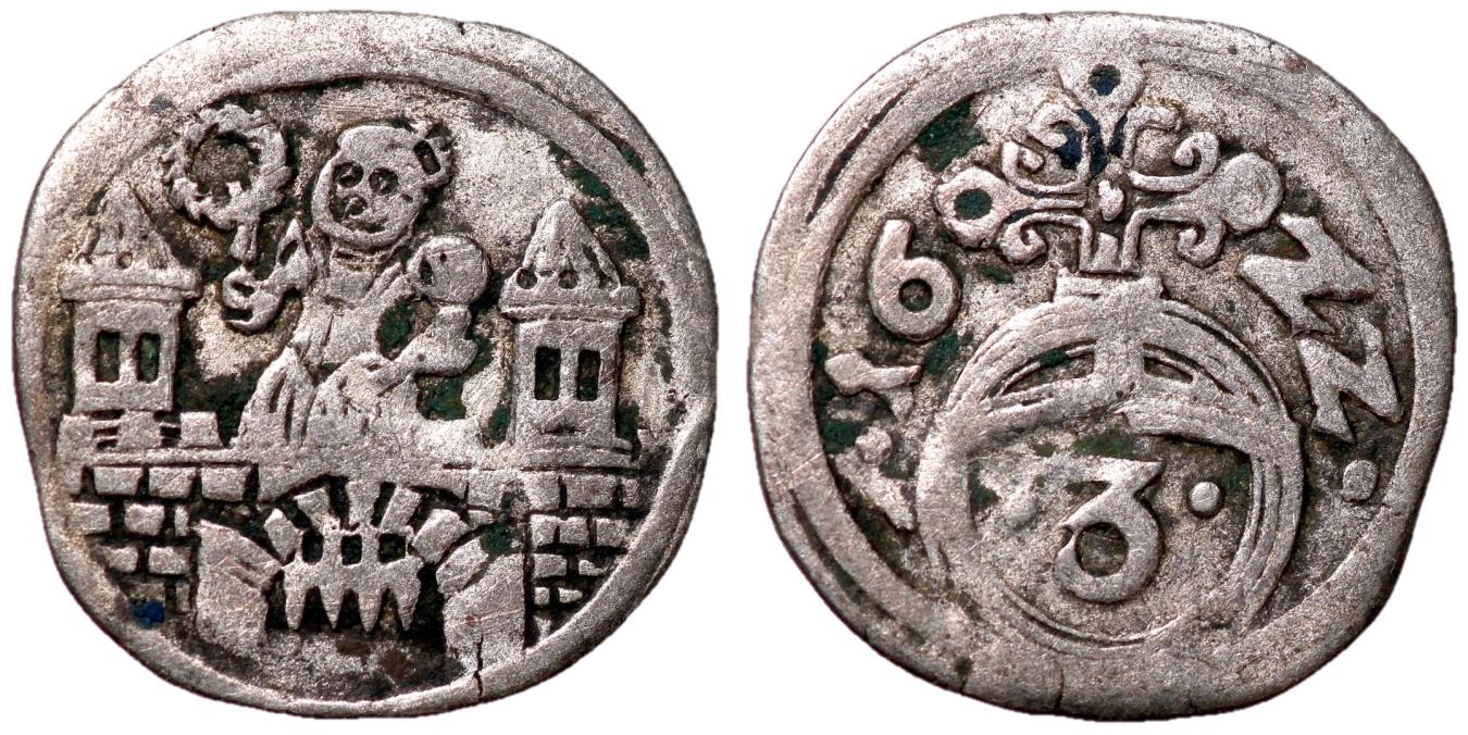 German States, Magdeburg, 1622 Silver 3 Pfennig | European Coins