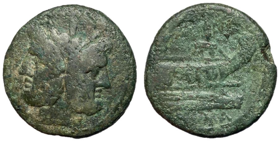 Roman Republic, Second Punic War, 208 BC, AE As | Roman Republican Coins