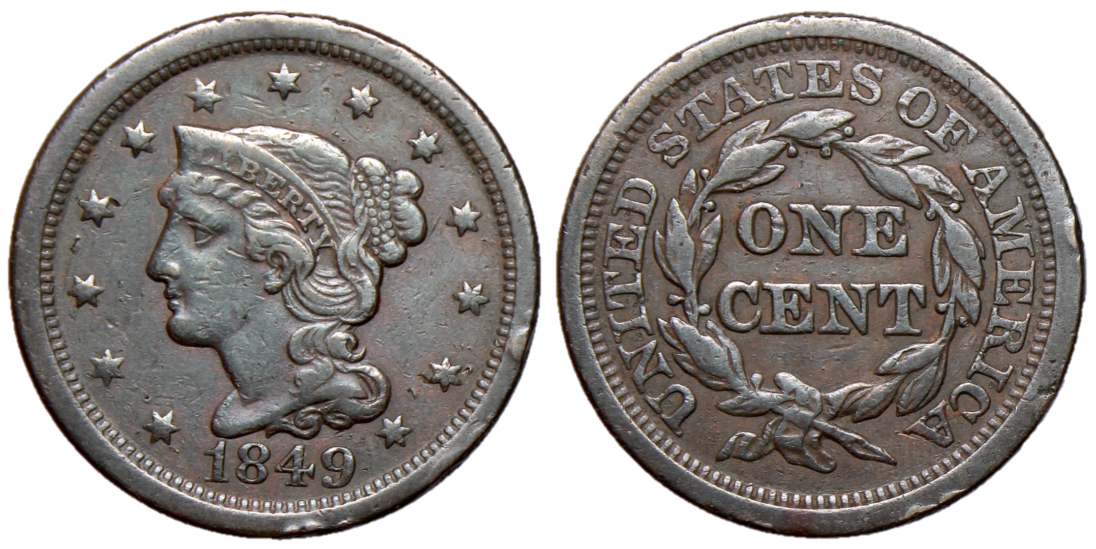 United States, 1849 Large Cent | Large Cents