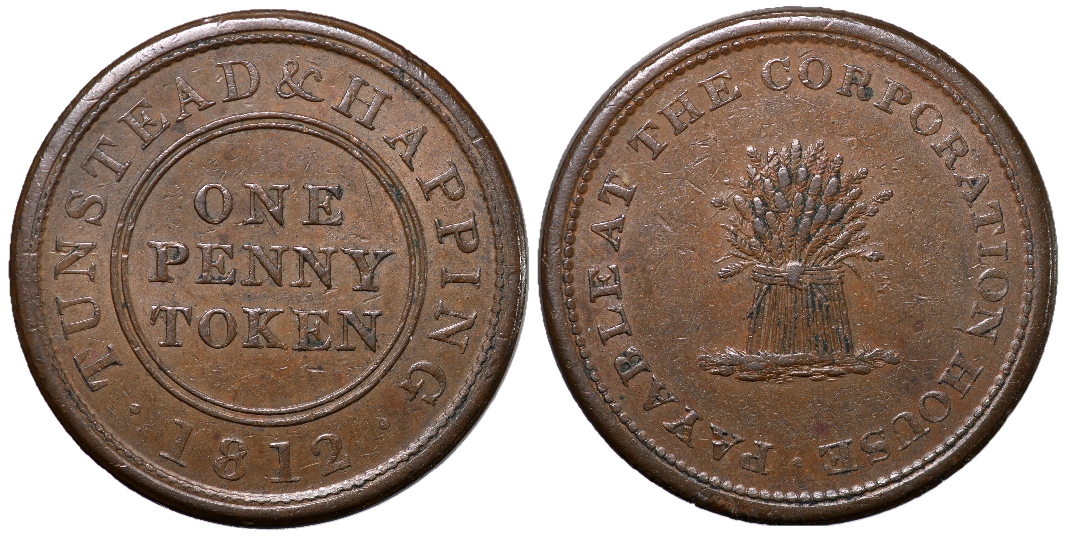 Great Britain, Norfolk, Smallburg, 1812 Penny Token | European Coins