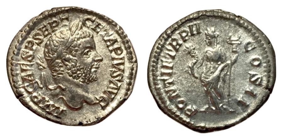 Geta, 209 - 211 AD, Silver Denarius, Felicitas | Roman Imperial Coins