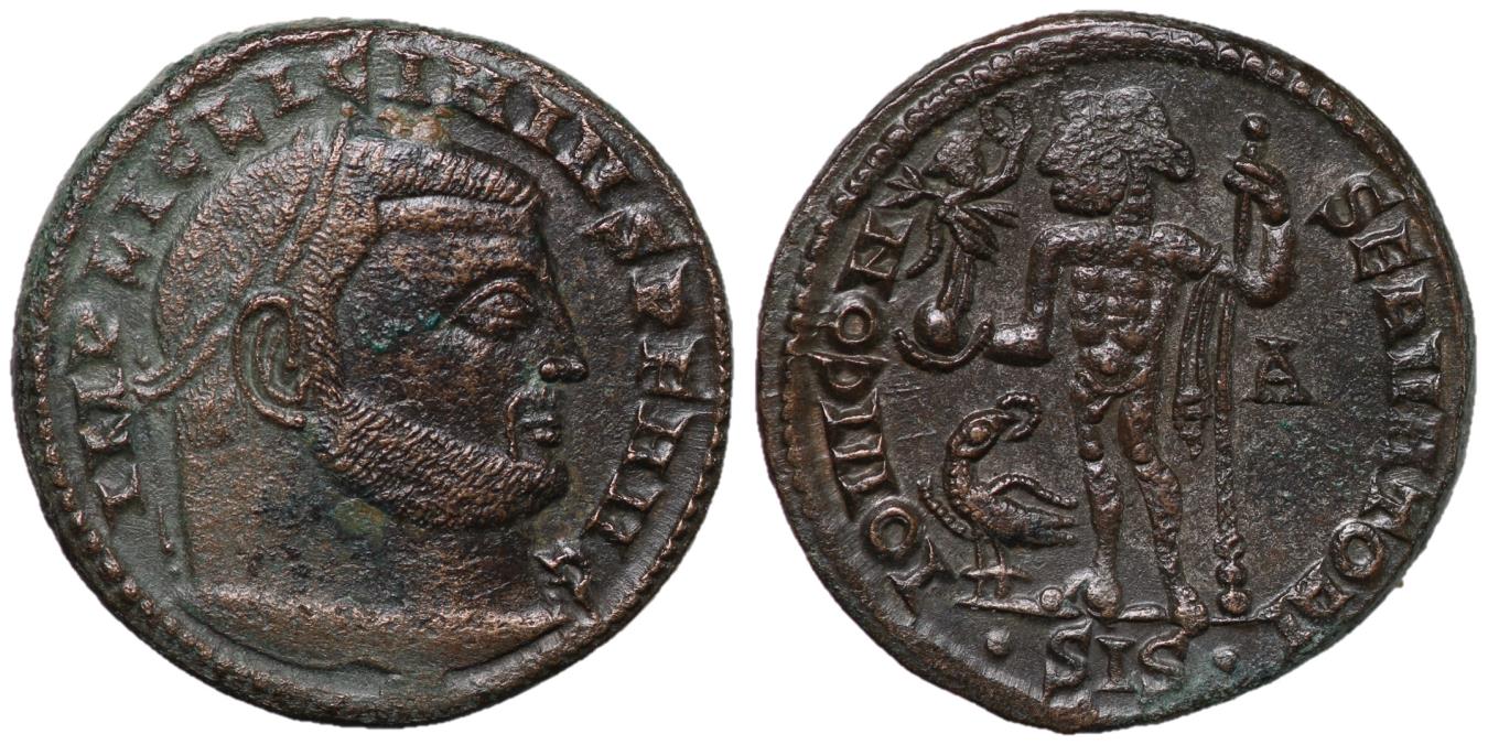 Licinius I, 308 - 324 AD, Follis of Siscia, Rare Mint Mark | Roman ...