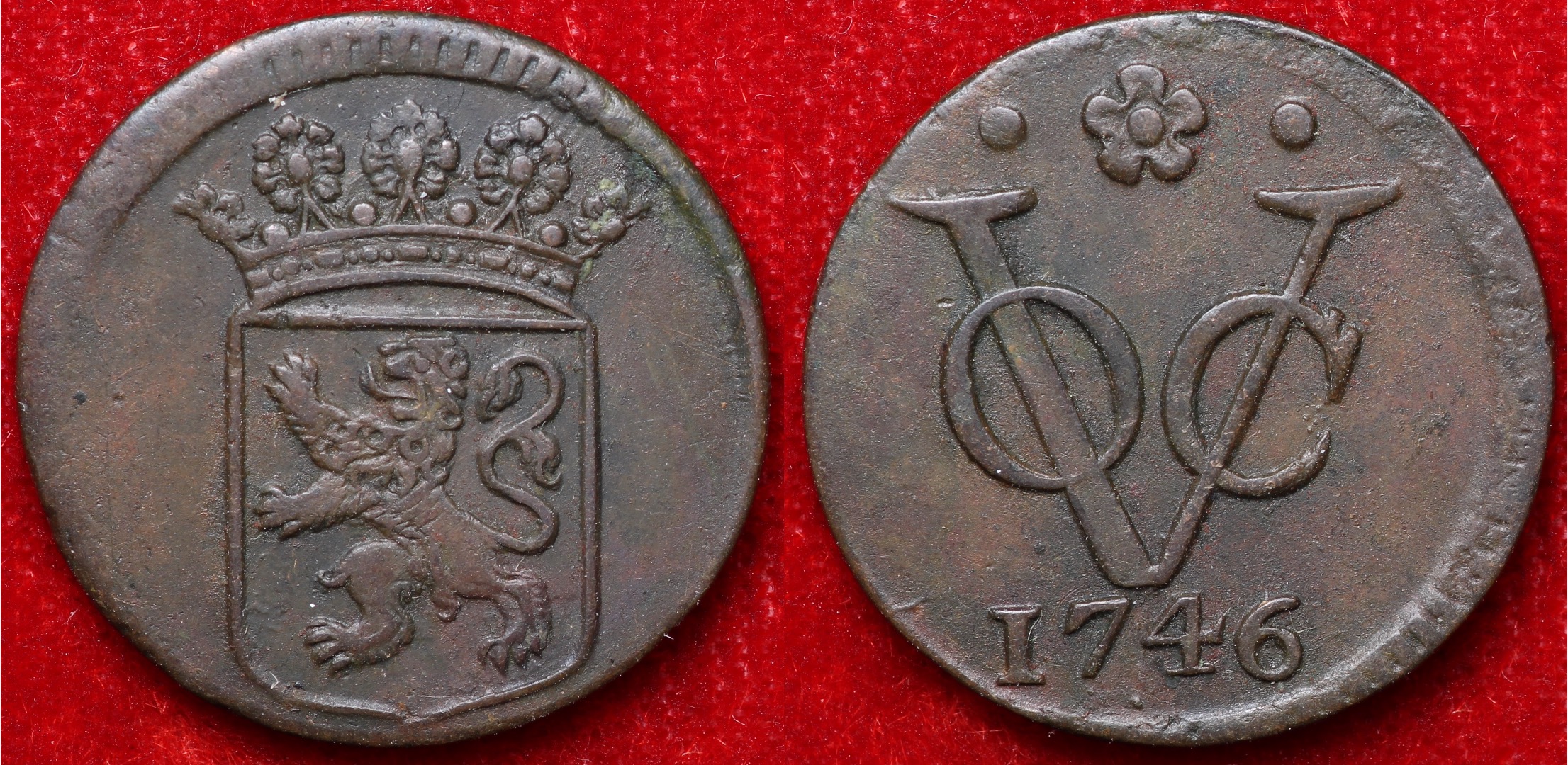 Netherlands East Indies, 1746 VOC Duit | Australian & Oceanian Coins