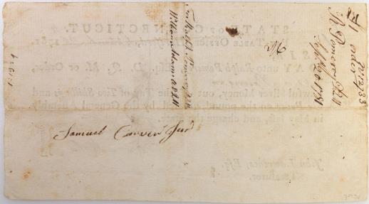 Revolutionary War, Connecticut 1781 Payment 1 Pound | US Paper Money