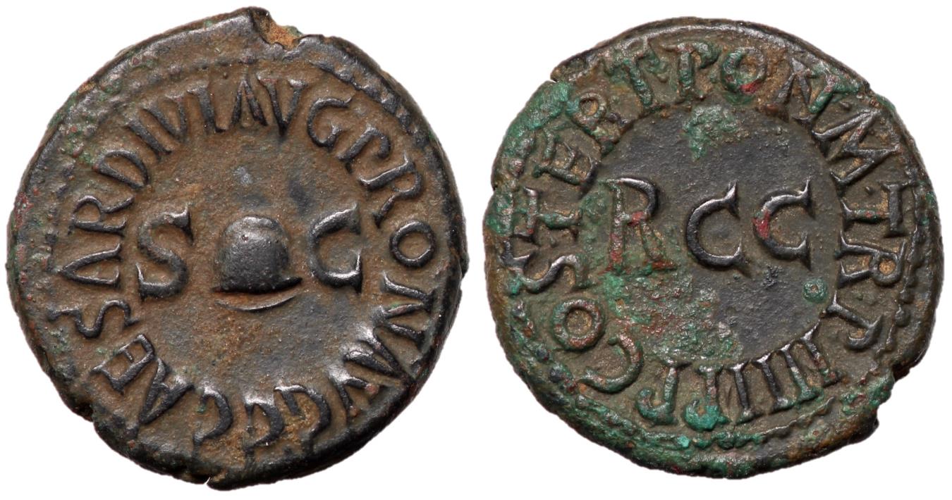 Caligula, 37 - 41 AD, AE Quadrans | Roman Imperial Coins