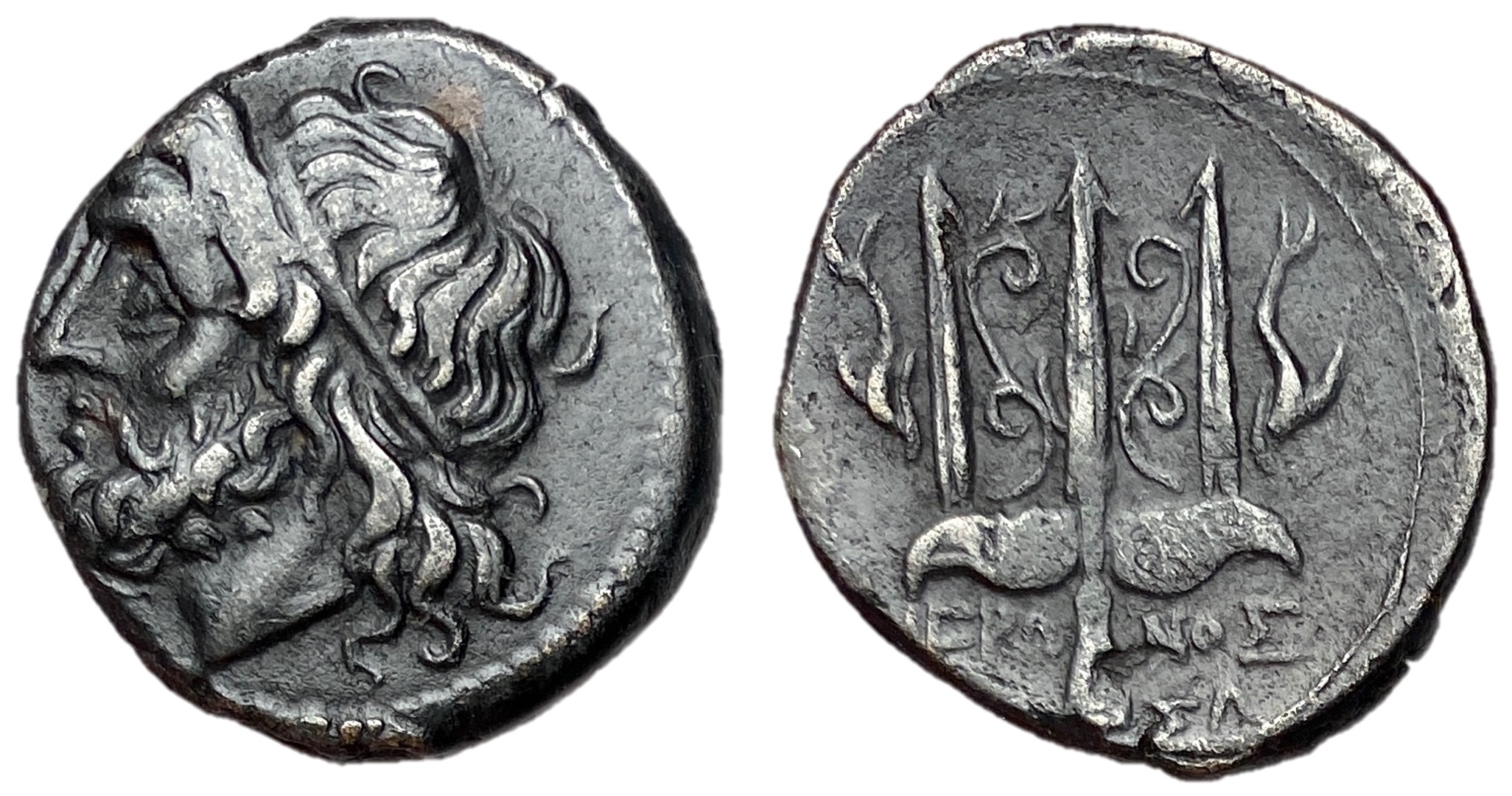 Sicily, Syracuse, Hieron II, 275 - 215 BC, AE Litra | Greek Coins