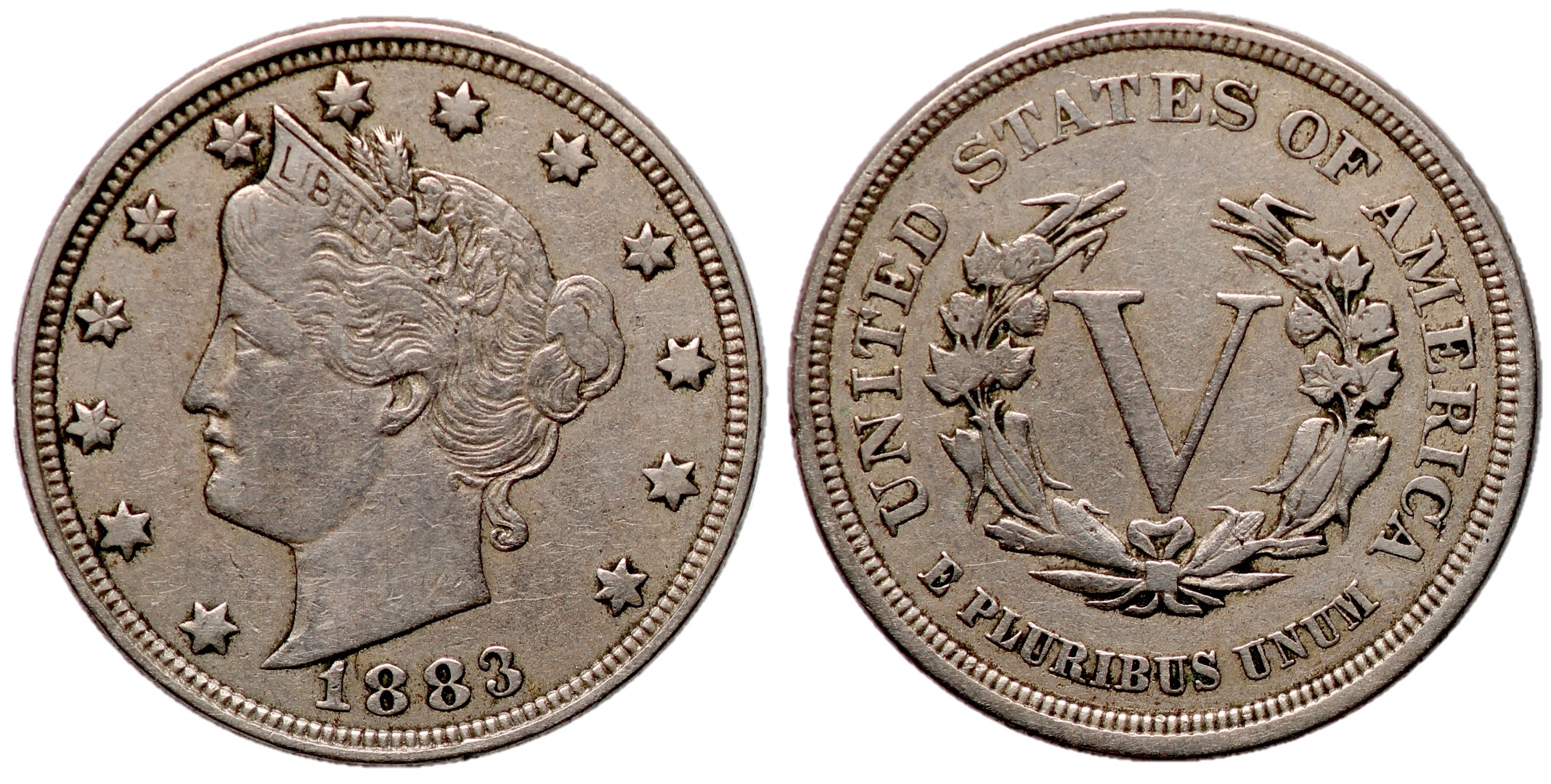 United States, 1851 No Cents Nickel | Half Dimes