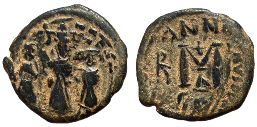 Arab-Byzantine, Umayyad Caliphate, 638 - 643 AD, AE Fals | Byzantine Coins