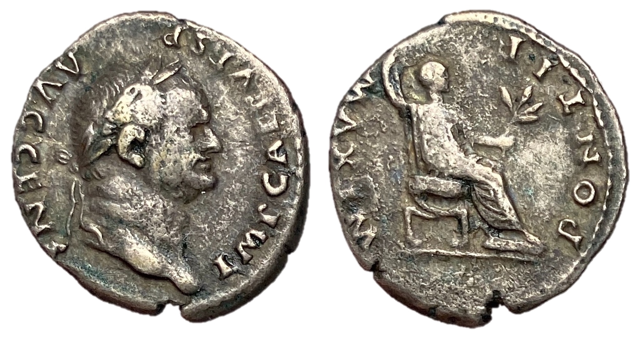 Vespasian, 69 - 79 AD, Silver Denarius | Roman Imperial Coins