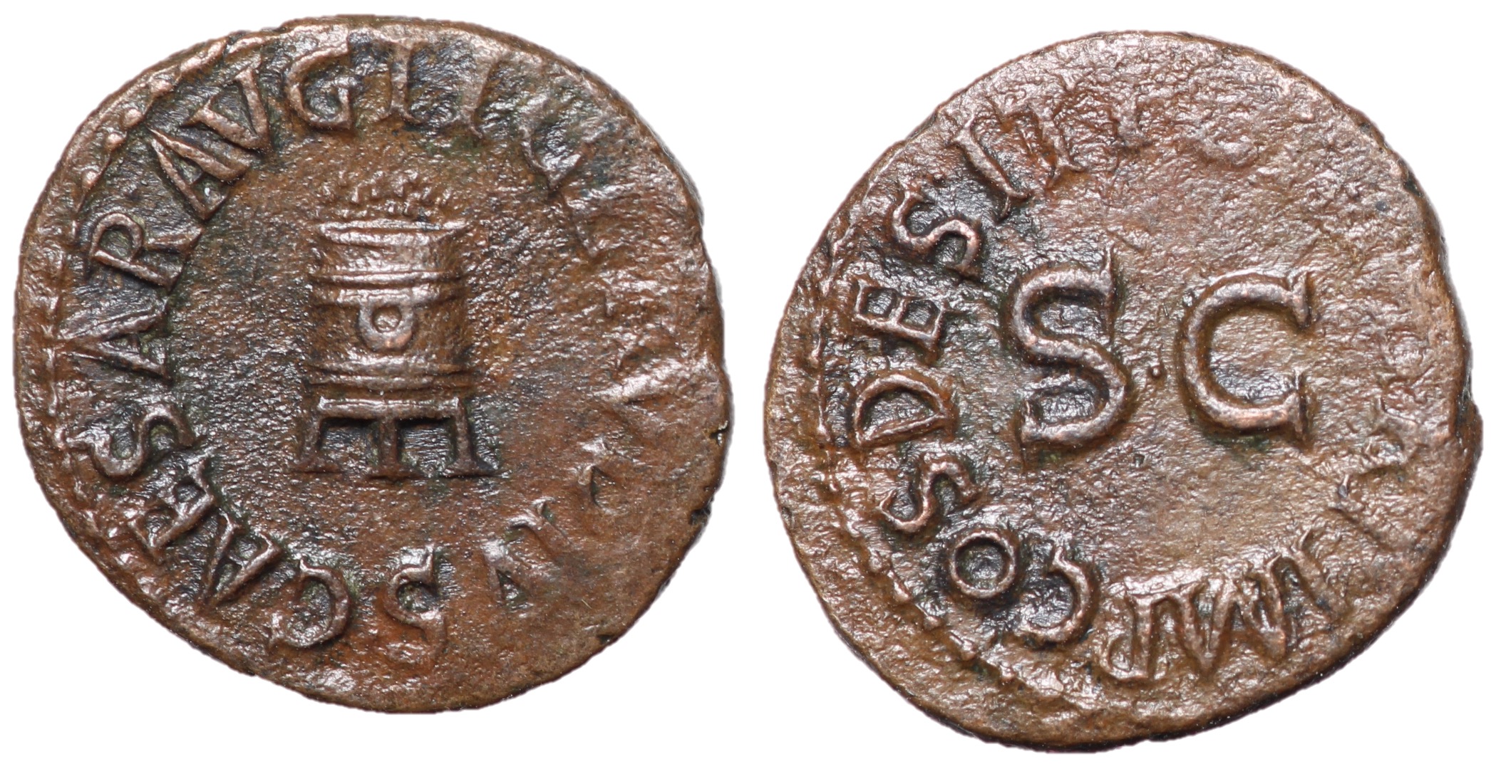 Claudius I, 41 - 54 AD, AE Quadrans | Roman Imperial Coins