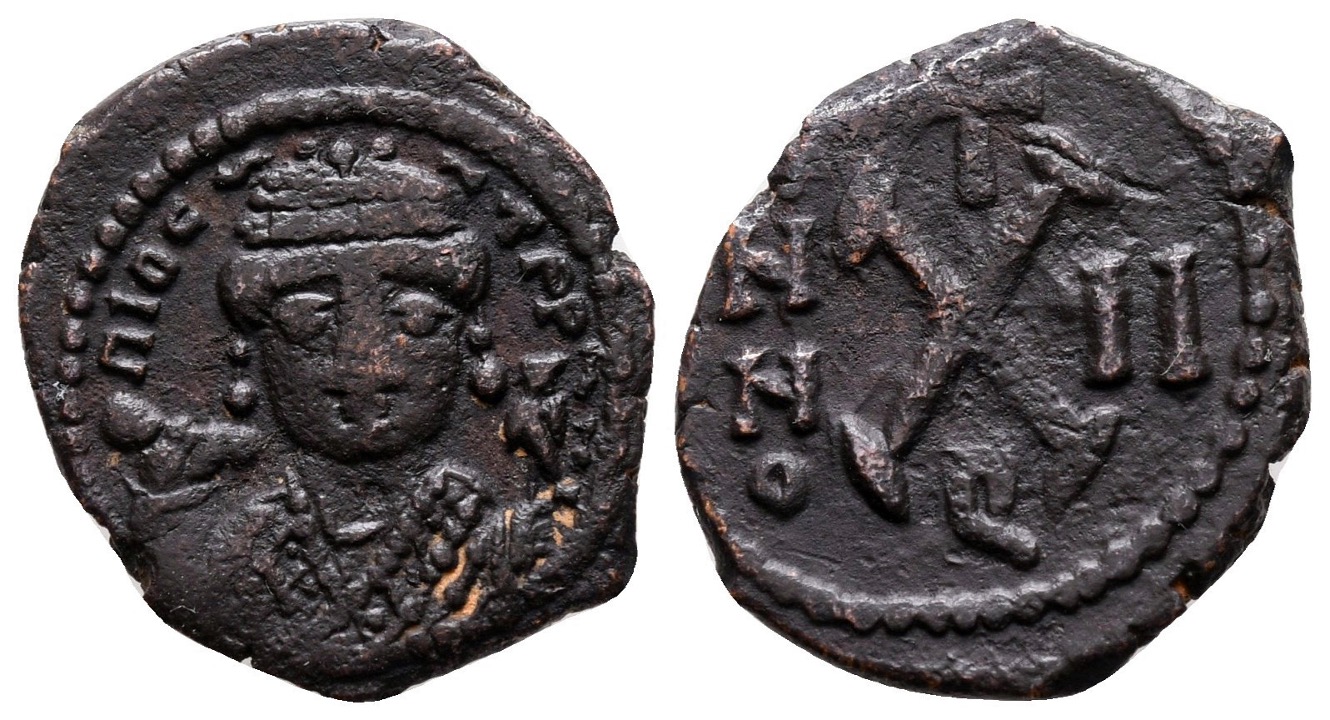 Tiberius II Constantine, 578 - 582 AD, Decanummium of Theoupolis