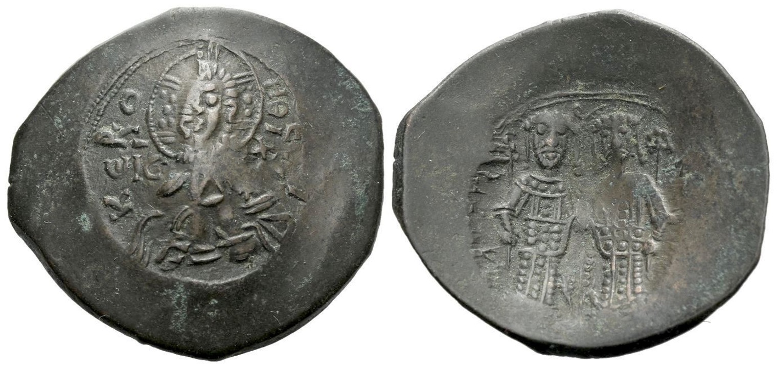 Alexius III, Angelus-Comnenus, 1195 - 1203 AD, Billon Aspron Trachy
