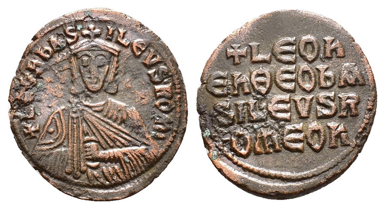 Leo VI, The Wise, 886 - 912 AD, Follis of Constantinpolis | Byzantine Coins