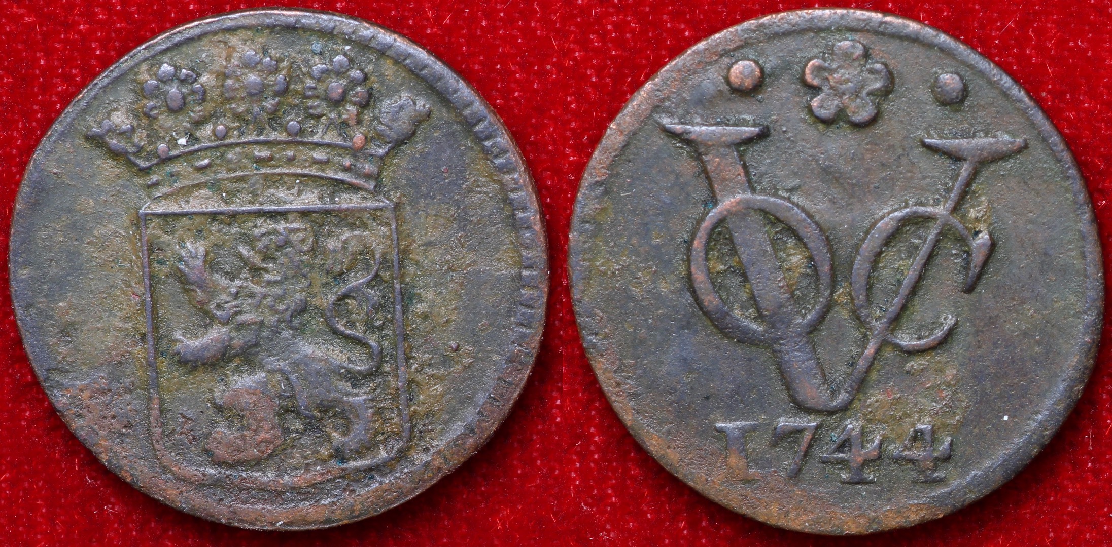 Netherlands East Indies, 1744 Duit | European Coins
