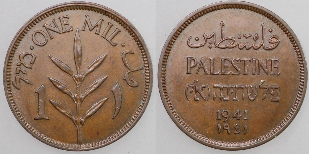 Palestine, 1938 AE Mil | Asian and Middle Eastern Coins