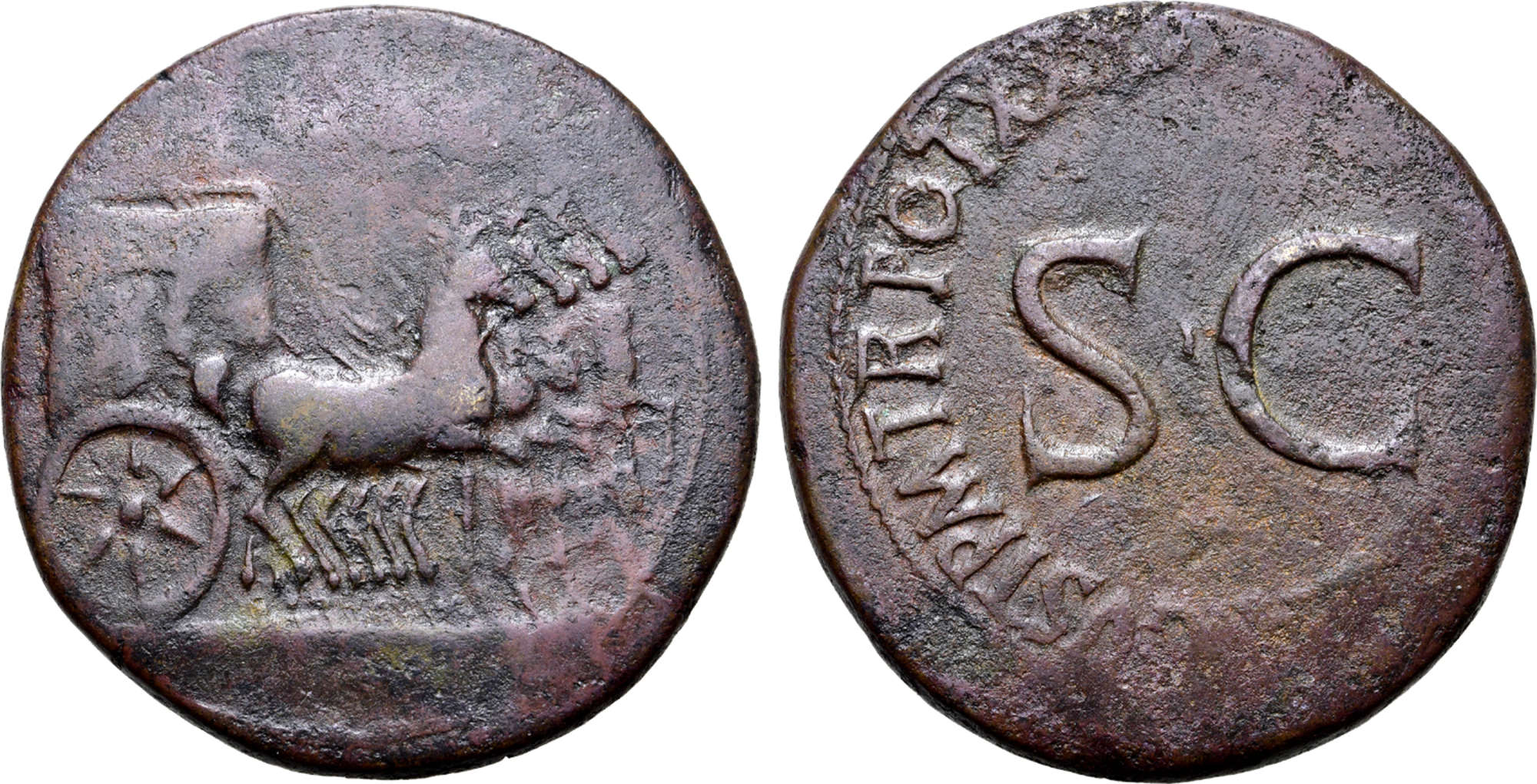 Tiberius, 14 - 37 AD, Sestertius | Roman Imperial Coins
