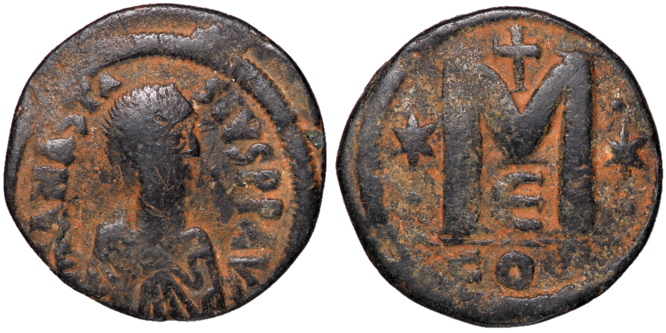 Anastasius I, 491 - 518 AD, Follis of Constantinople | Byzantine Coins