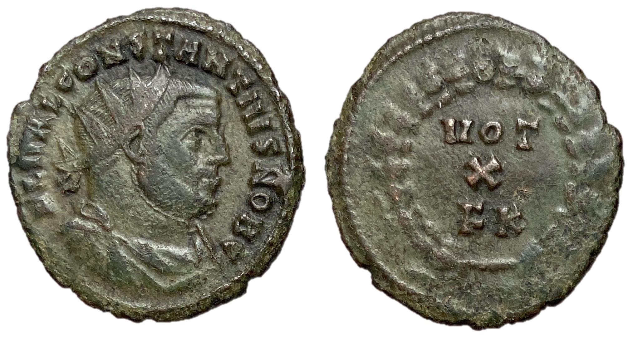 Constantius I, as Caesar, 293 - 305 AD, Antoninianus of Carthage, Rare