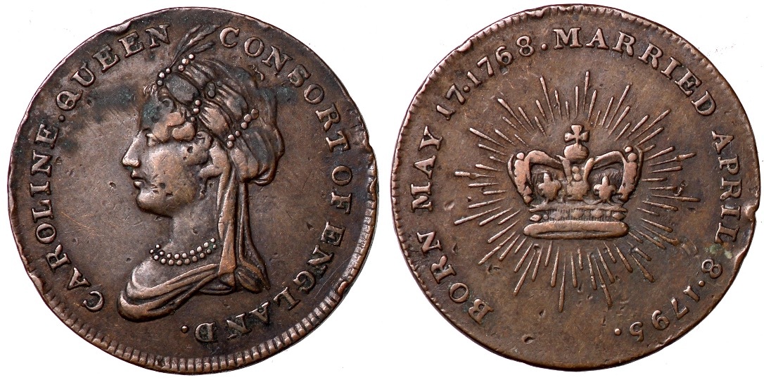 Great Britain, 1795 Caroline Marriage Token | European Coins