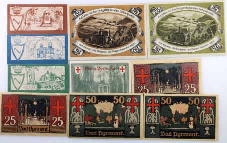 German Notgeld, 10 Notes, 1921 - 1922 | Miscellaneous