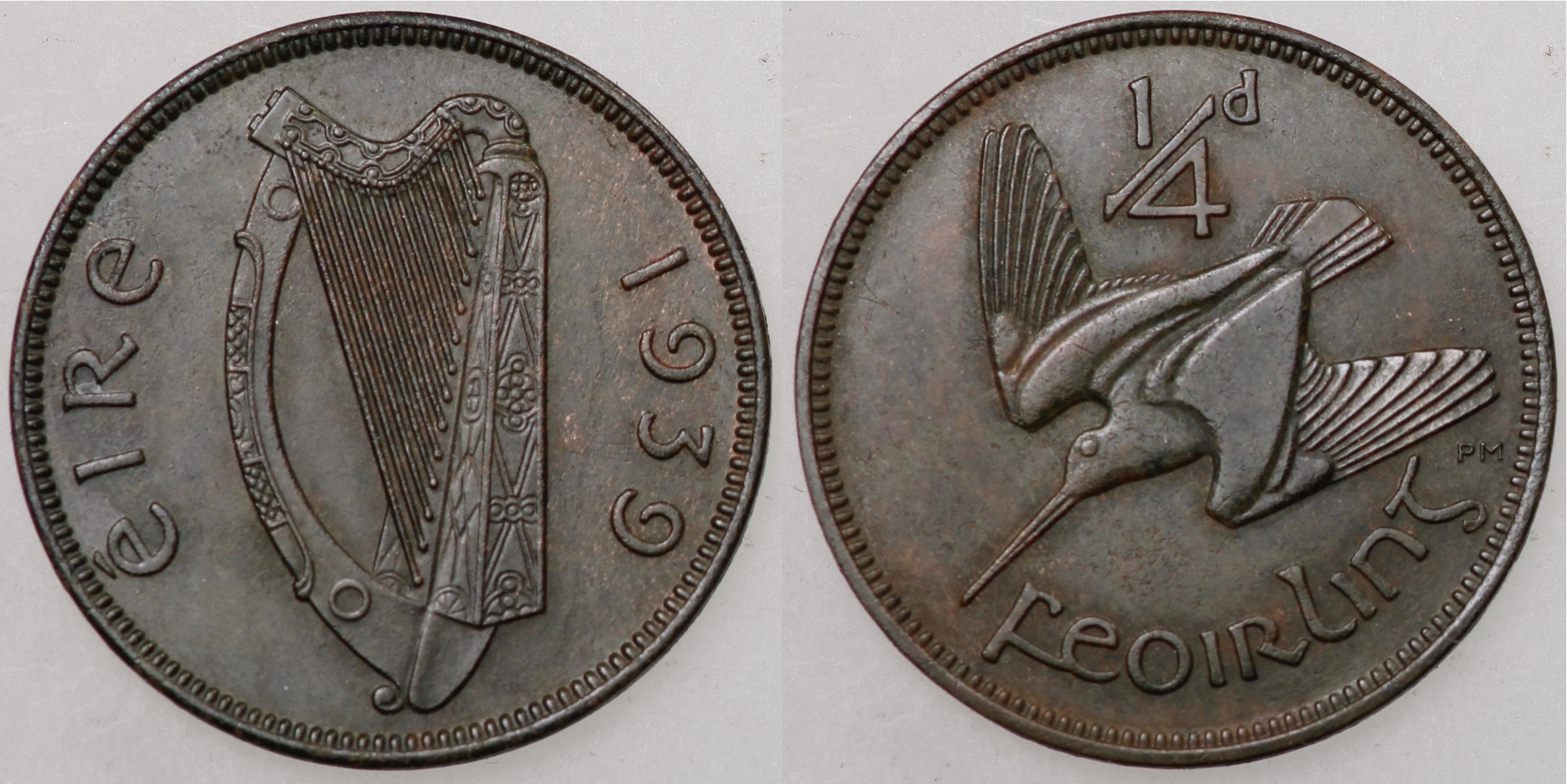 Ireland, Republic, 1939 Farthing, Choice UNC | European Coins