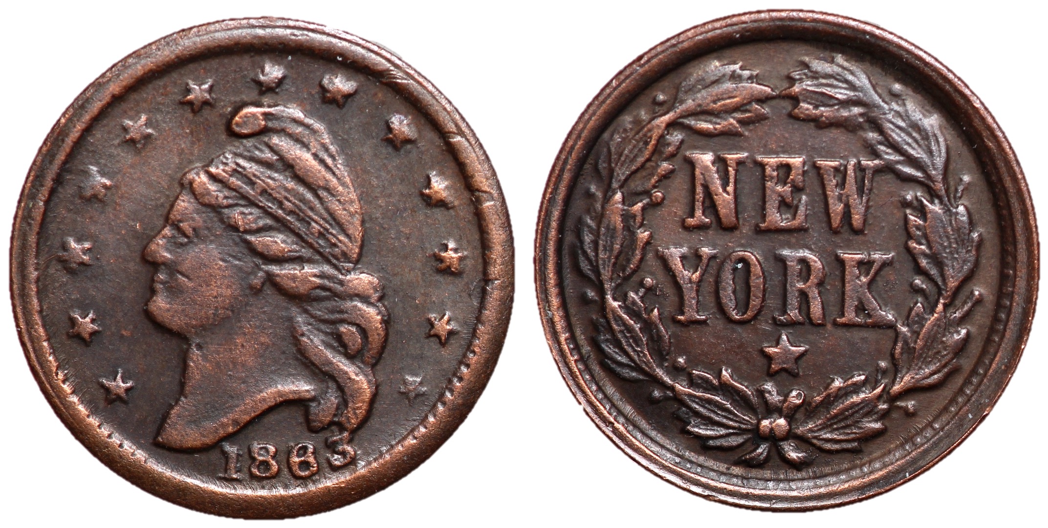 United States Civil War Token, 1863, Fuld 22/442 | Tokens & Medals
