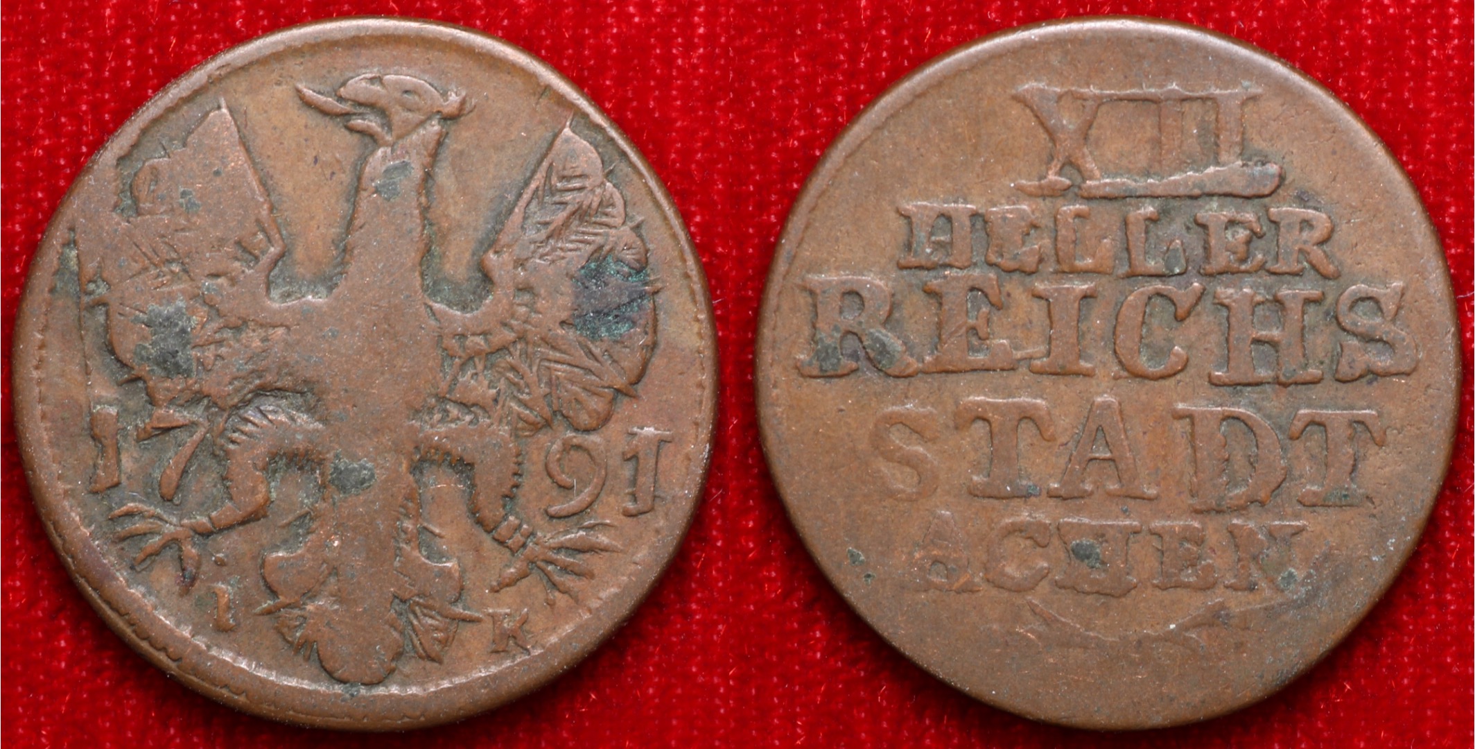 German States, Aachen, 1791 12 Heller | European Coins