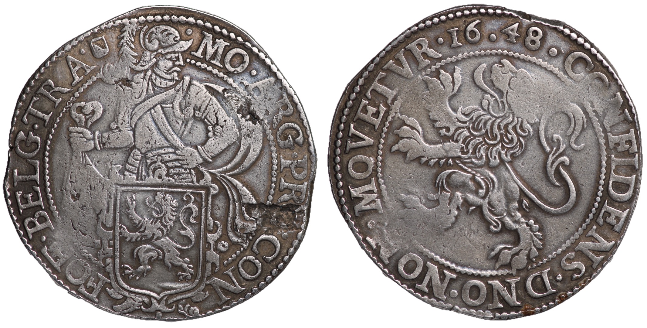 Netherlands, Utrecht, 1648 Silver Daalder, 43mm | European Coins