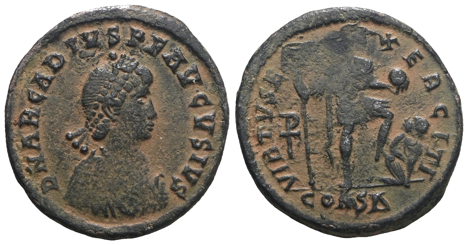 Arcadius, 383 - 408 AD, AE22 of Constantinople | Roman Imperial Coins