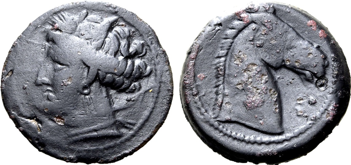 Zeugitania, Carthage, 300 - 264 BC, AE Unit | Roman Provincial Coins