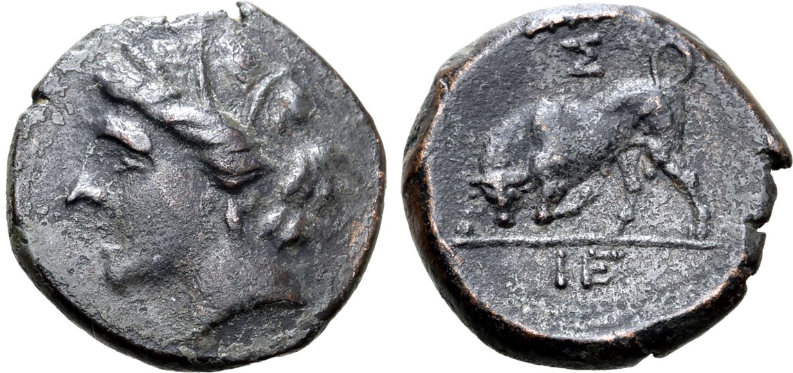 Sicily, Syracuse, Hieron II, 275 - 215 BC, AE18 | Greek Coins