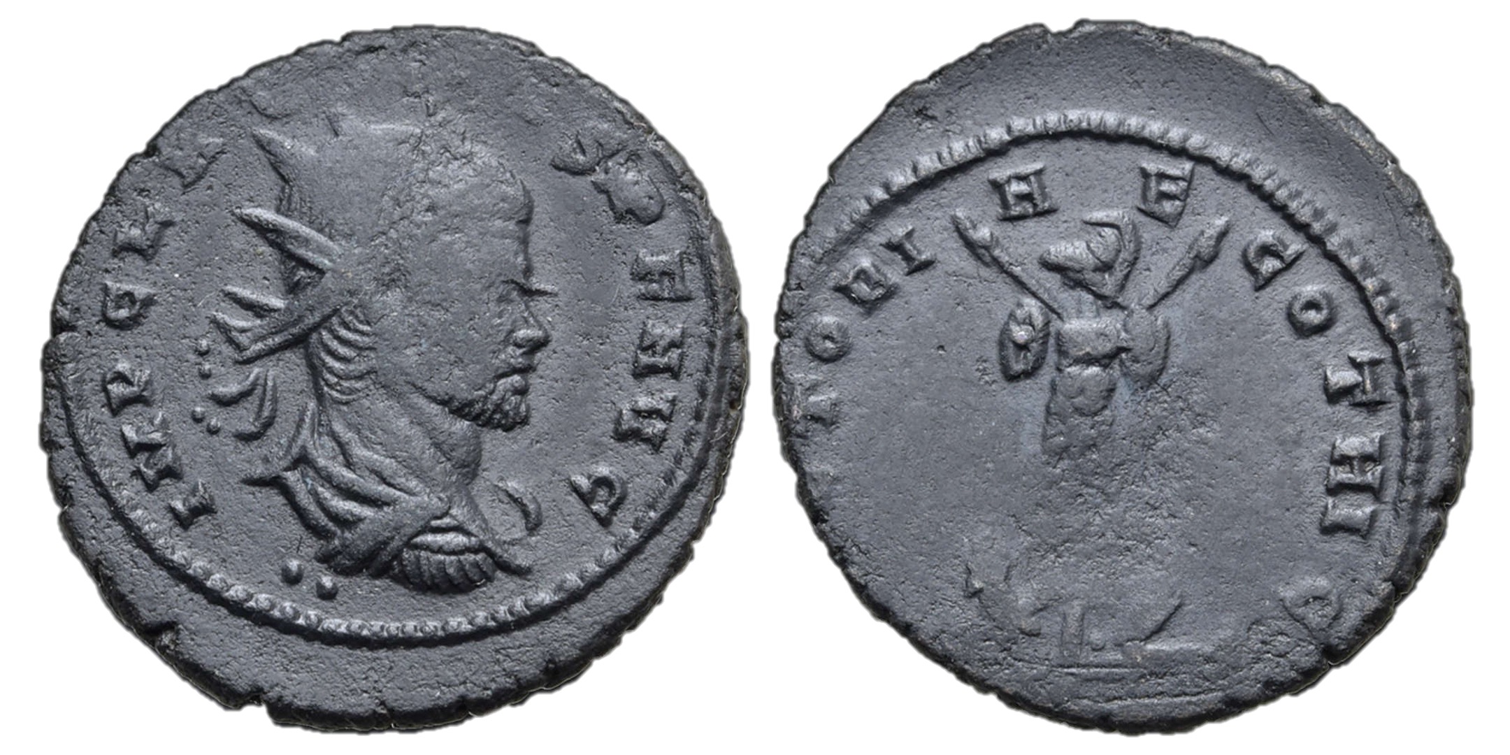 Claudius II, Gothicus, 268 - 270 AD, Antoninianus with Gothic Trophy