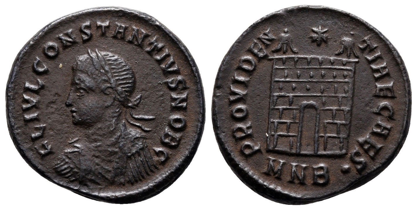 Constantius II, as Caesar, 337 - 347 AD, Follis of Nicomedia | Roman ...