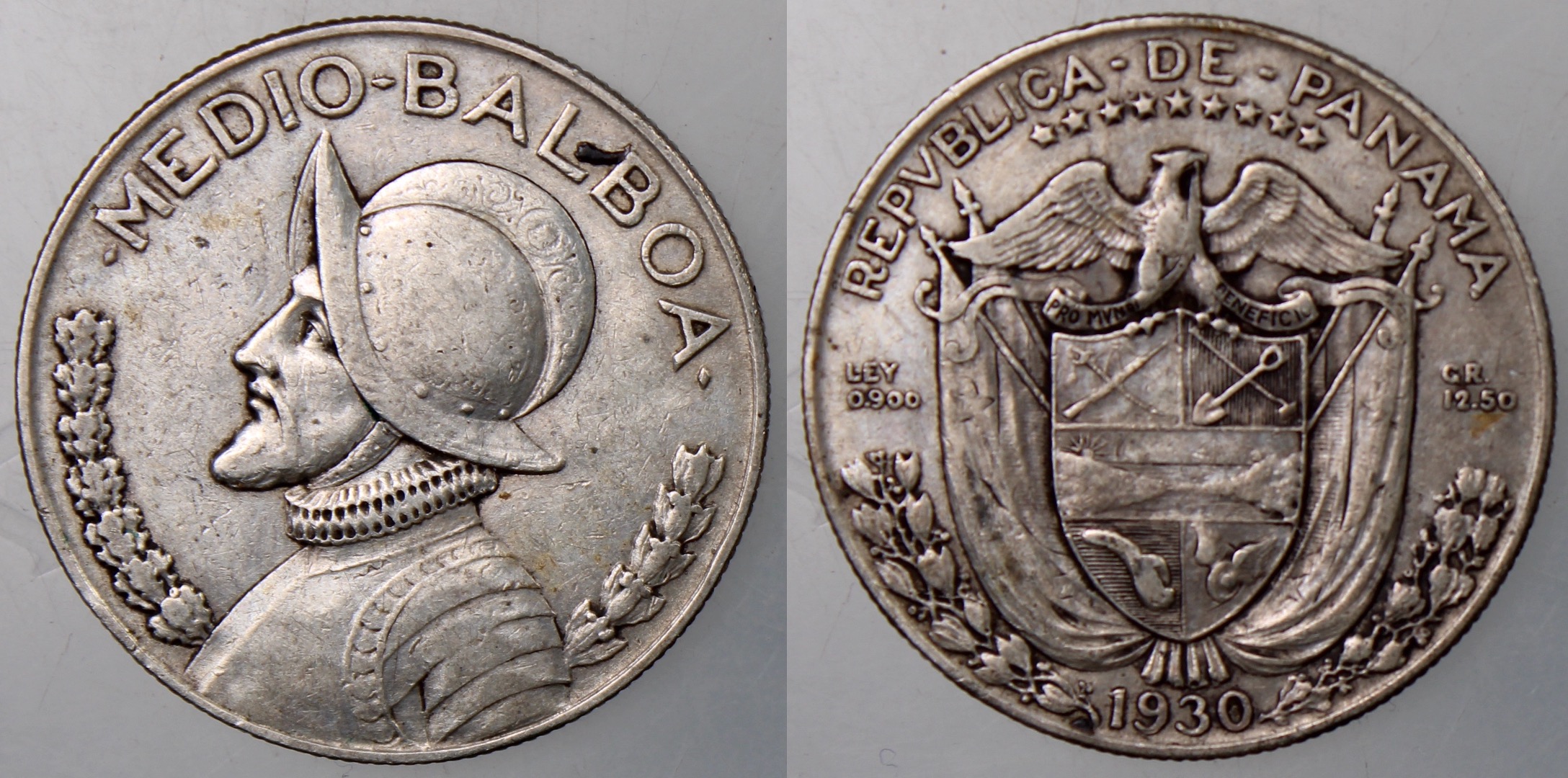 Panama, 1930 Silver Half Balboa | North & Central American and ...