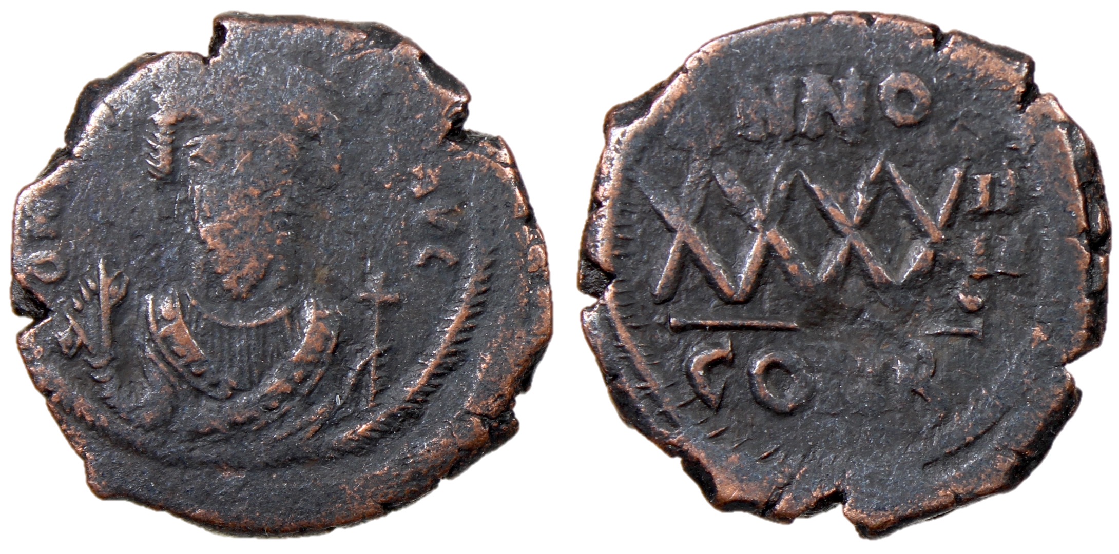 Phocas, 602 - 610 AD, Follis of Constantinople | Byzantine Coins