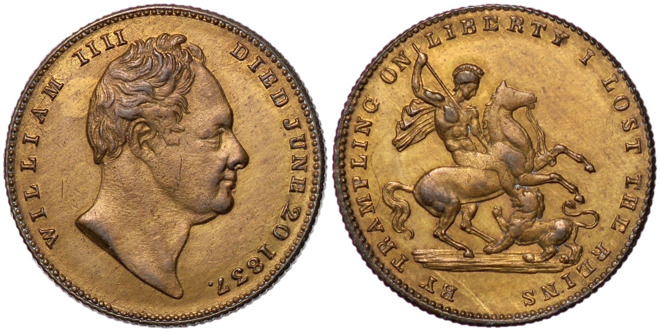 Great Britain, Death of William IV, 1837 | European Coins