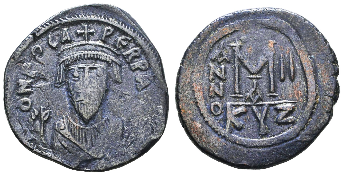 Phocas, 602 - 610 AD, Follis of Constantinople | Byzantine Coins