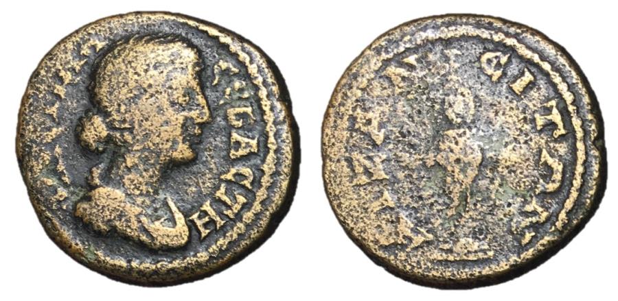 Faustina Jr., 152 - 175 AD, AE20, Auzanus Mint, Rare | Roman Imperial Coins