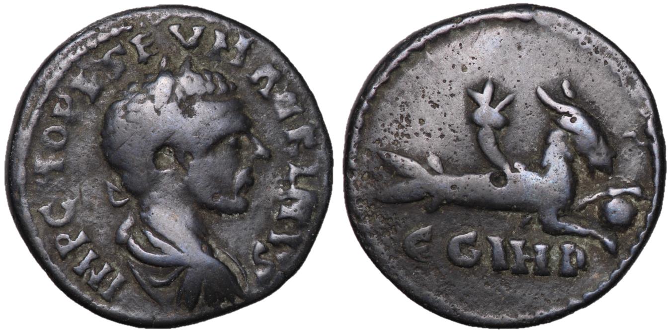 Macrinus, 217 - 218 AD, AE22 of Parium with Capricorn | Roman Imperial ...