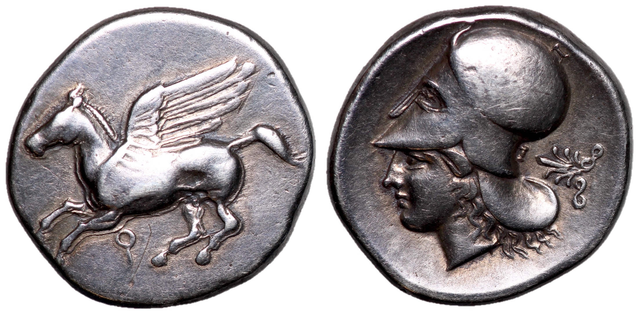 Corinthia, Corinth, 400 - 375 BC, Silver Stater | Greek Coins