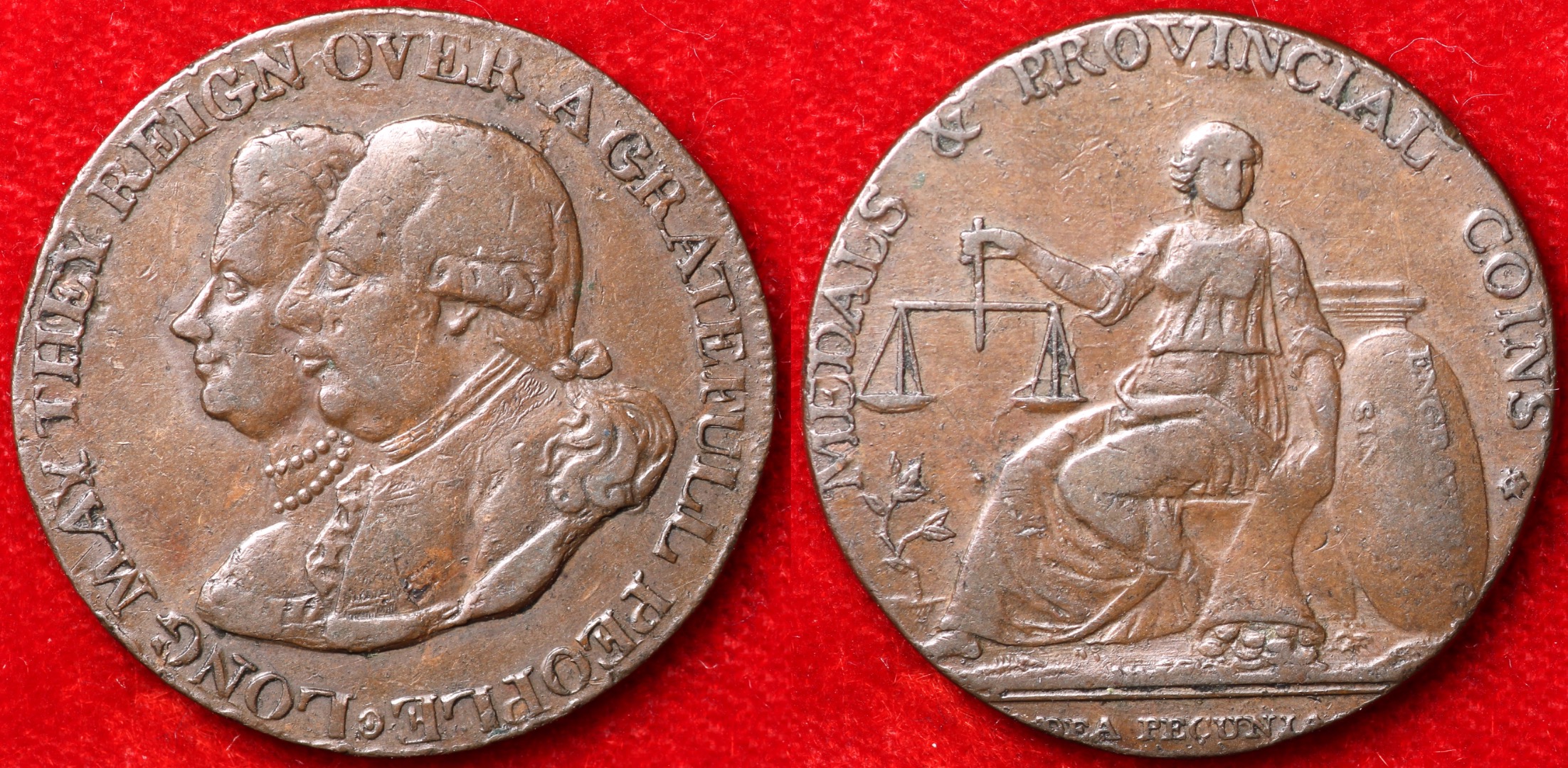 Great Britain, Birmingham, 1790's Conder Halfpenny Advertising Coins