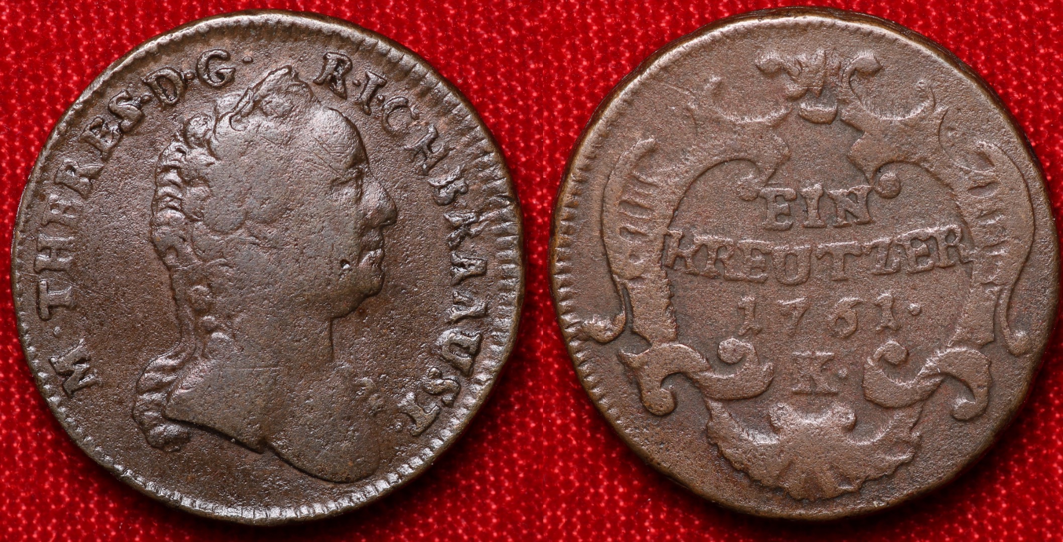 Austria, 1761 Kreuzer, 26mm | European Coins
