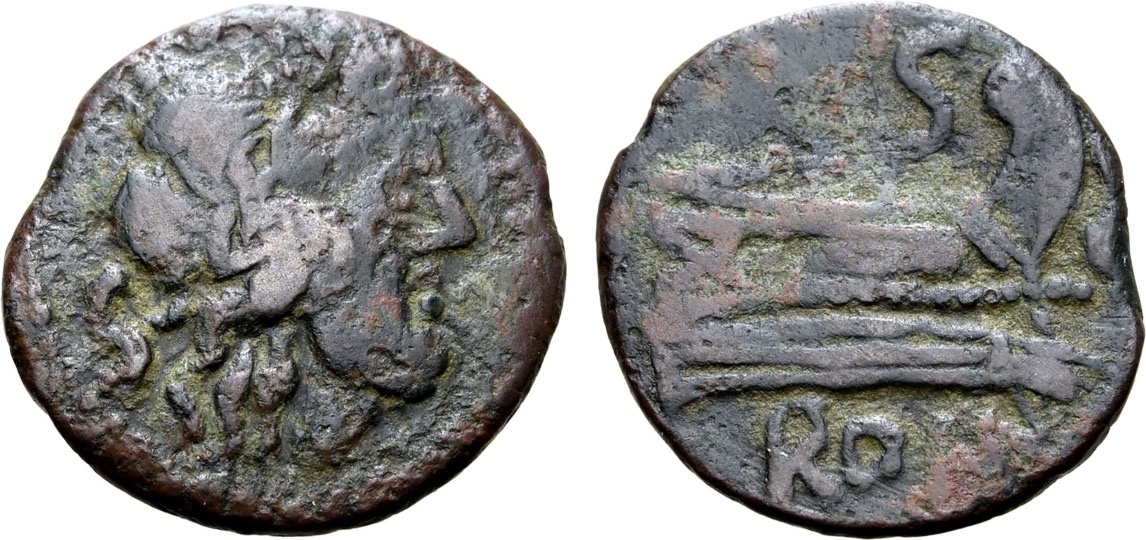 Anonymous, after 211 BC, AE Semis | Roman Republican Coins