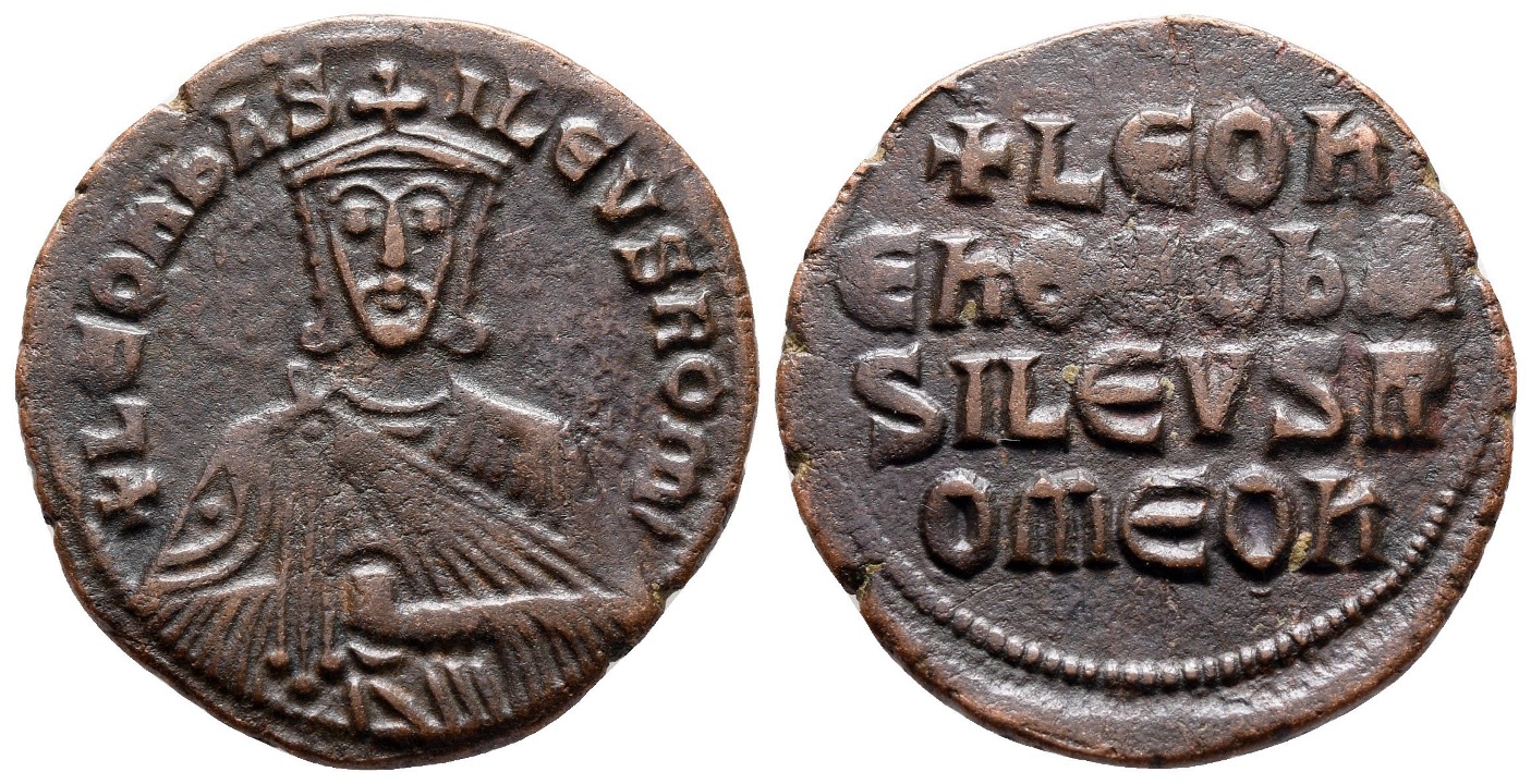 Leo VI, The Wise, 886 - 912 AD, Follis of Constantinople | Byzantine Coins