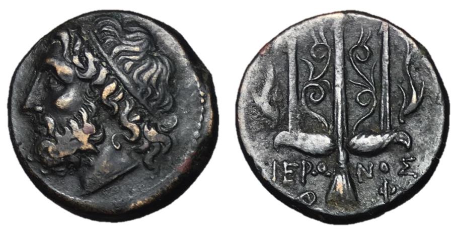 Sicily, Syracuse, Hieron II, 275 - 215 BC, AE19 | Greek Coins
