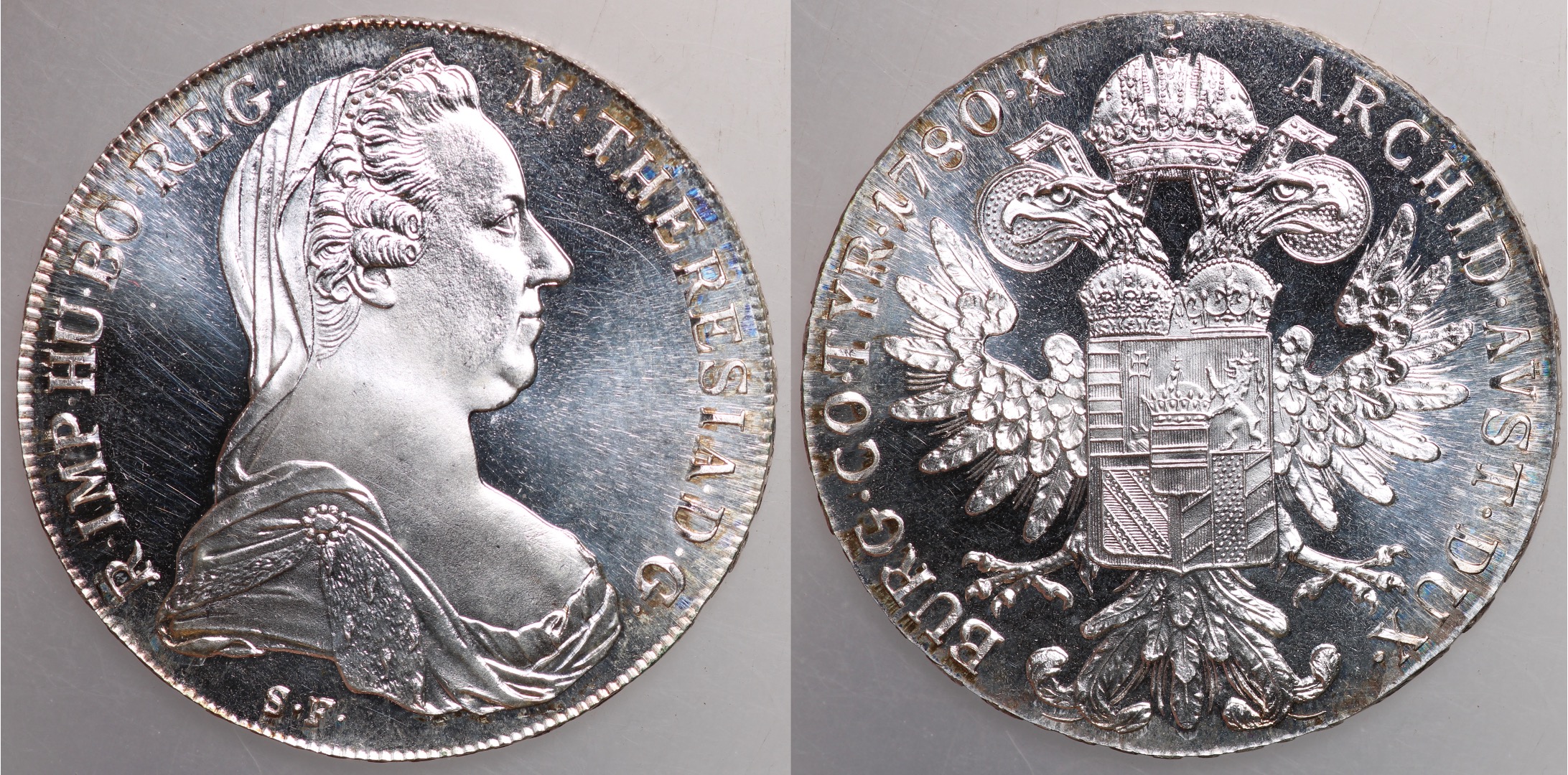 Austria, Maria Theresa, 1780 Silver Thaler, 40mm Restrike | European Coins