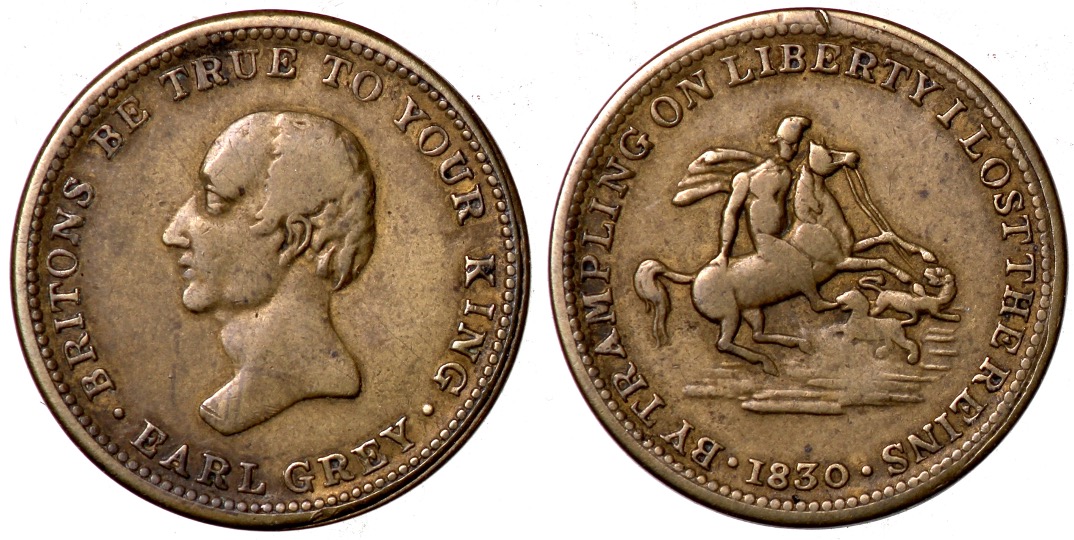 Great Britain, Earl Grey 1839 Token | European Coins
