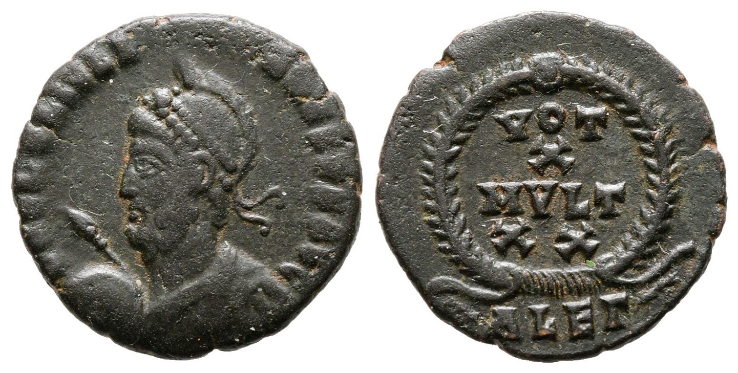 Julian II, The Apostate, 360 - 363 AD, Follis of Alexandria | Roman ...