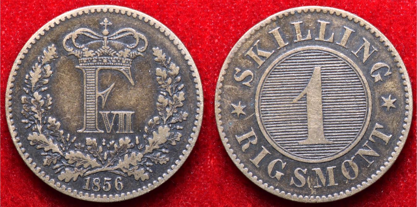 Denmark, 1856 Skilling | European Coins